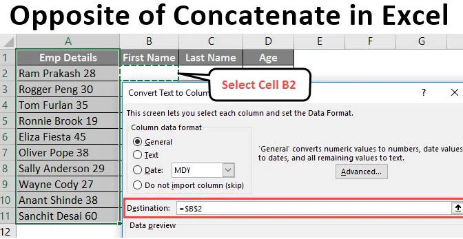 Oposto De Concatenar No Excel Exemplos De Concatena o Reversa